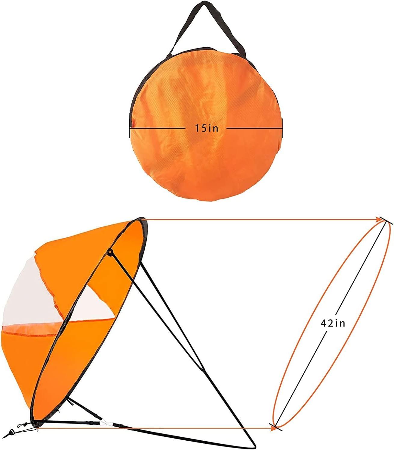 LoneRobe 42 Downwind Wind Sail Kit For Kayak Paddle Board Easy