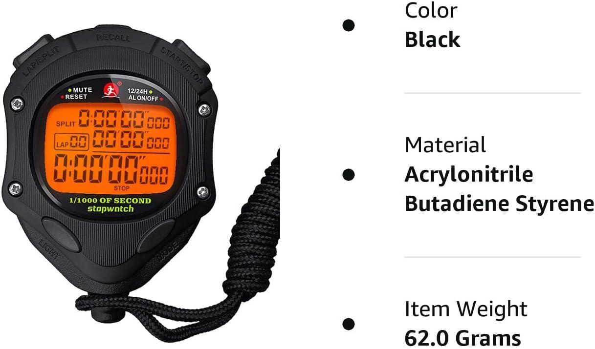 Digital Stopwatch Timer With Back Light Stop Watch 0 001second Timing