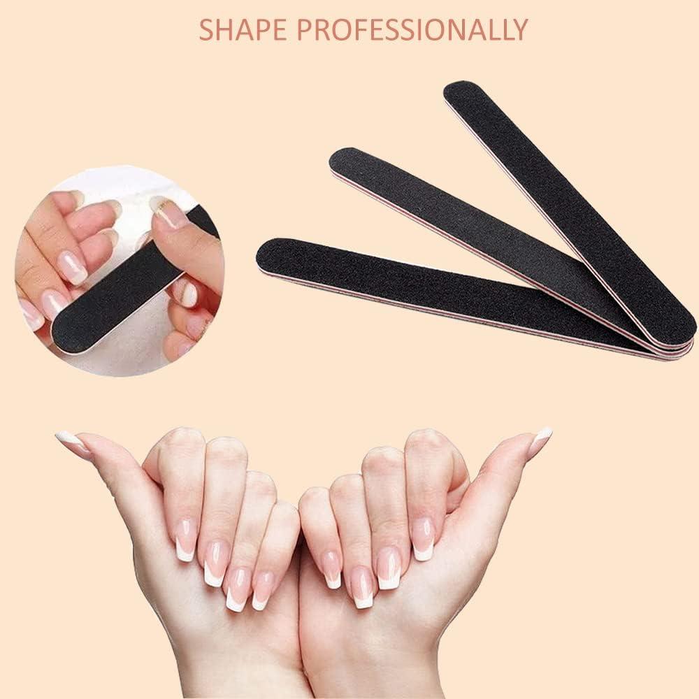 Stadux Nail Files Buffer Set 12pcs 100 180 Grit Professional