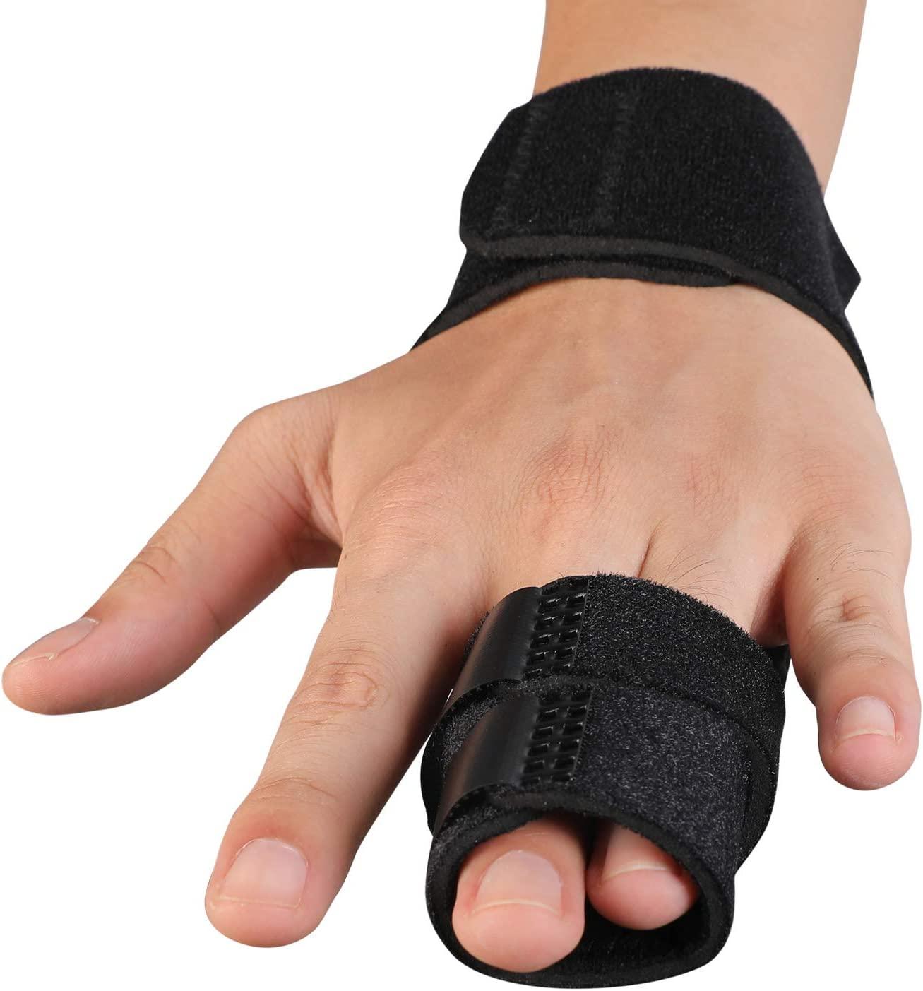 Adjustable Two Finger Splint For Trigger Finger Relief Full Hand And