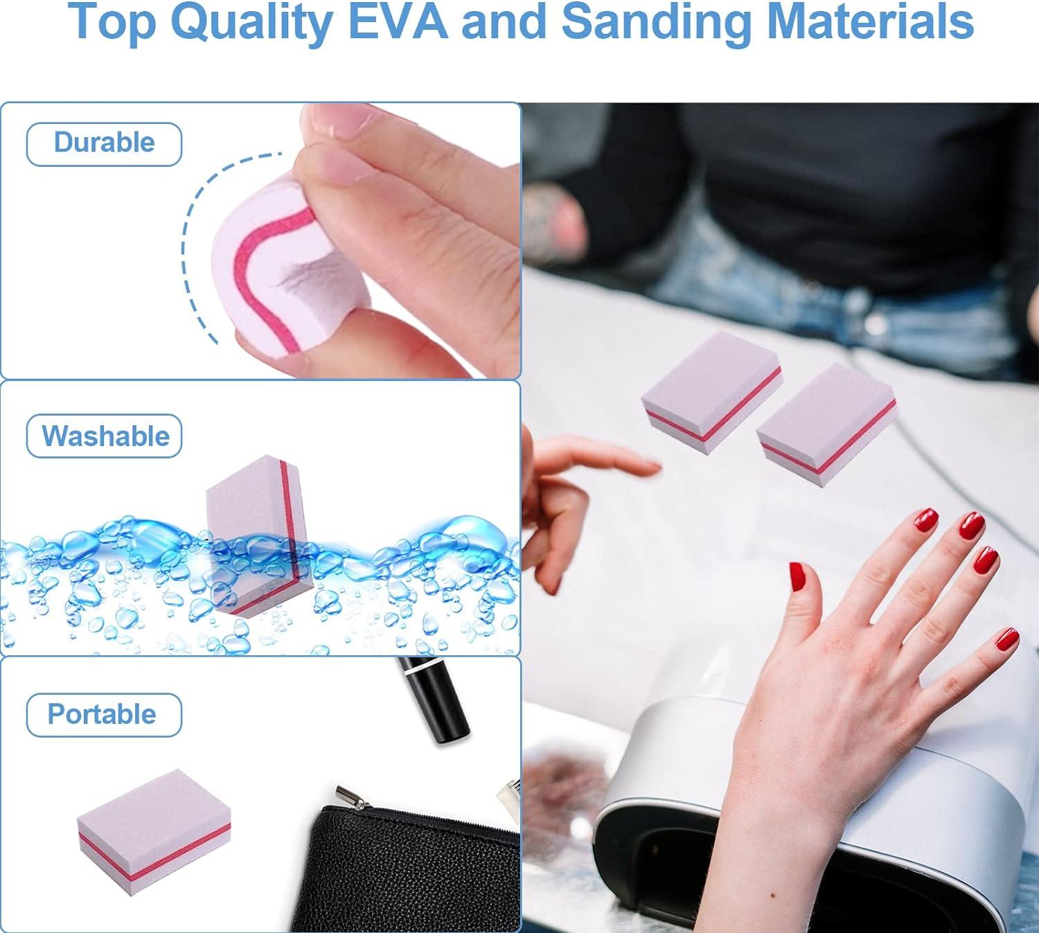 Mini Nail Buffer Blocks 50 Pack For Acrylic And Natural Nails 100