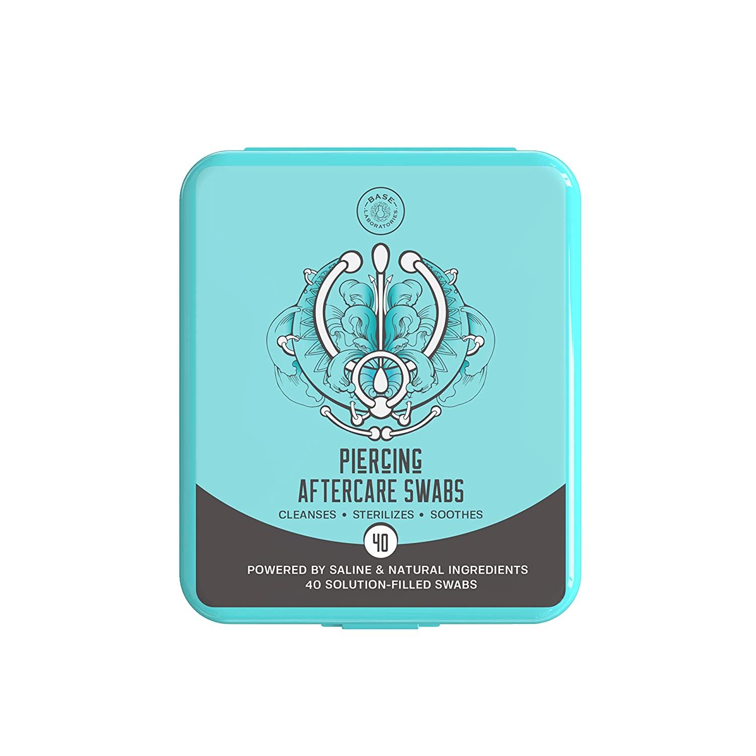 Base Labs Keloid Bump Removal Swabs Medicated Piercing Aftercare For