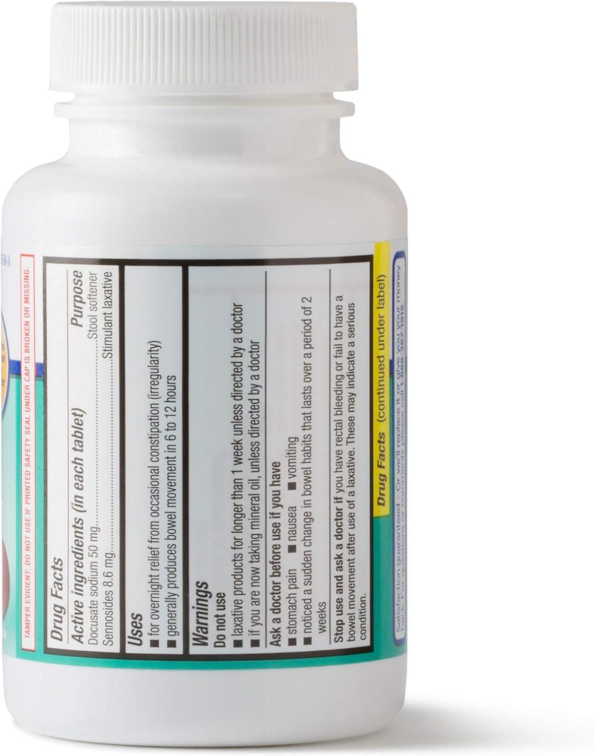 Equate Stool Softener With Stimulant Laxative Tablets Count Pack Fast Relief For