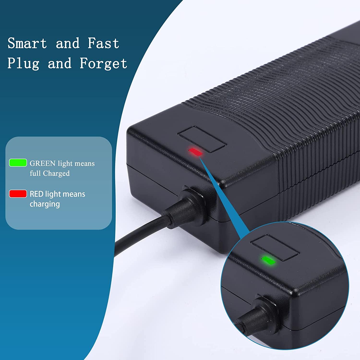 SafPow 42V 2A Battery Charger 3 Prong Universal Replacer For 36V