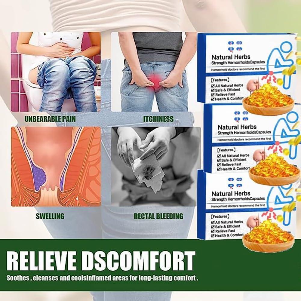Heca Natural Herbal Strength Hemorrhoid Capsules Natural Hemorrhoid