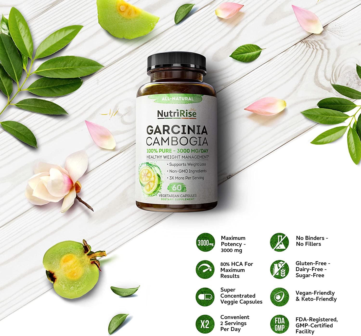 NutriRise Garcinia Cambogia MG Capsule Weight Loss Supplement