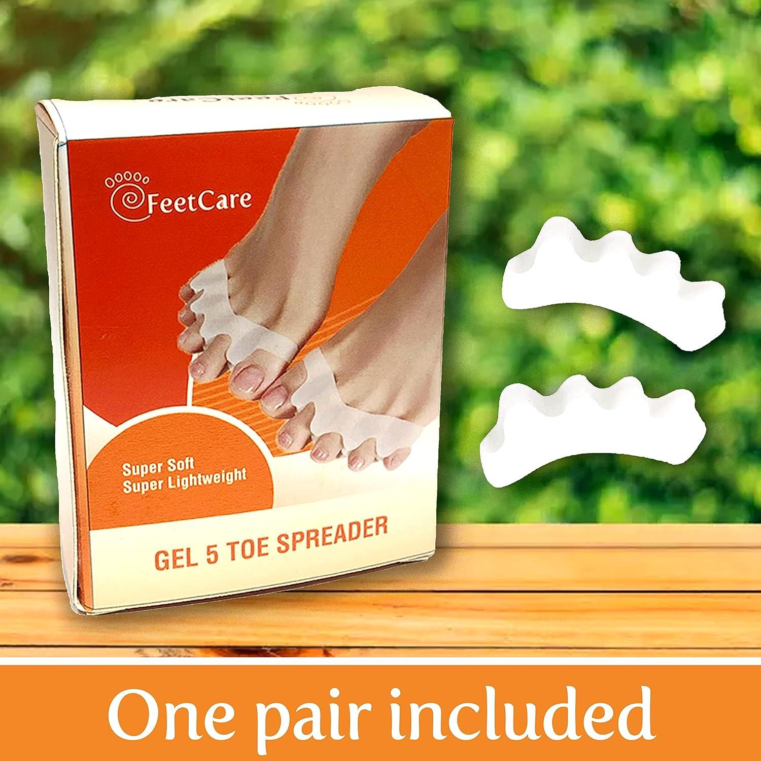 FeetCare Gel Toe Spreader Bunion Corrector Prevent Overlapping Toes