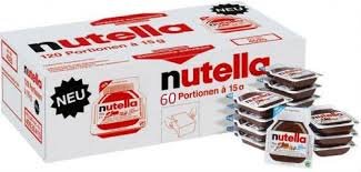 Nutella Single Dose for Hotel - 60 Mini Portions of 15g - Hazelnut ...