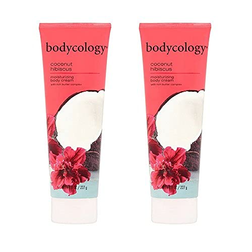 Bodycology Coconut Hibiscus Moisturizing Body Cream 8 Oz 2 Pack