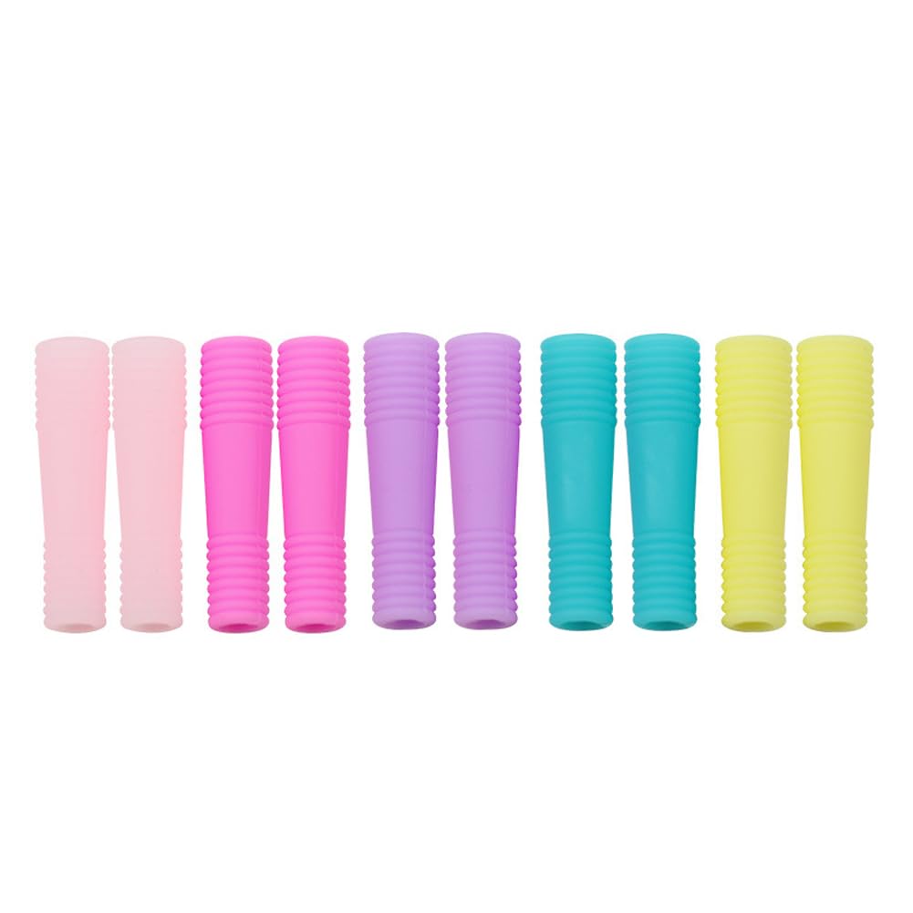 10 Pieces Silicone Scissor Cover Round Scissor Cap Scissor Sleeve ...