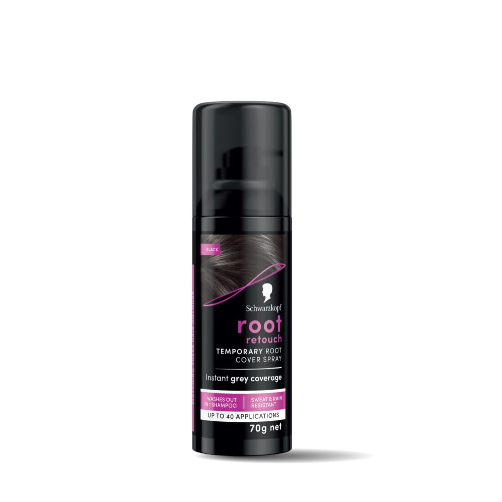 Schwarzkopf Root Retouch Hair Dye Black Temporary Root Touch Up ...