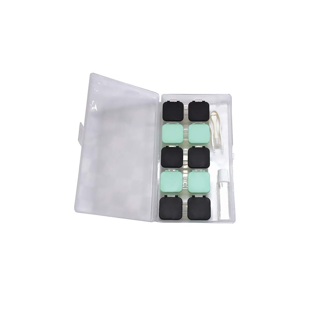 Buy XMING Clamshell Snap Button Contact Lens Box - Portable Storage for ...