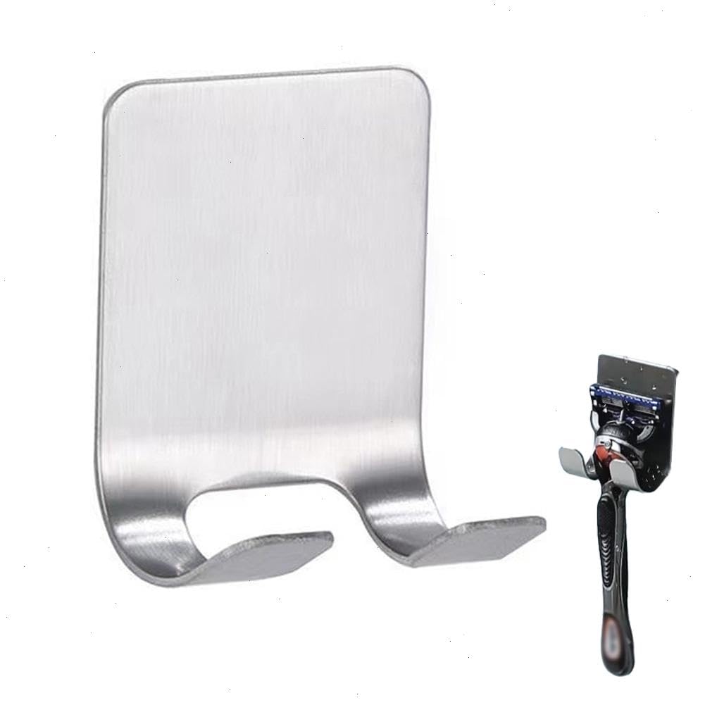 Waterproof Stainless Steel Shower Razor Holder | Drill-Free Wall Mount ...