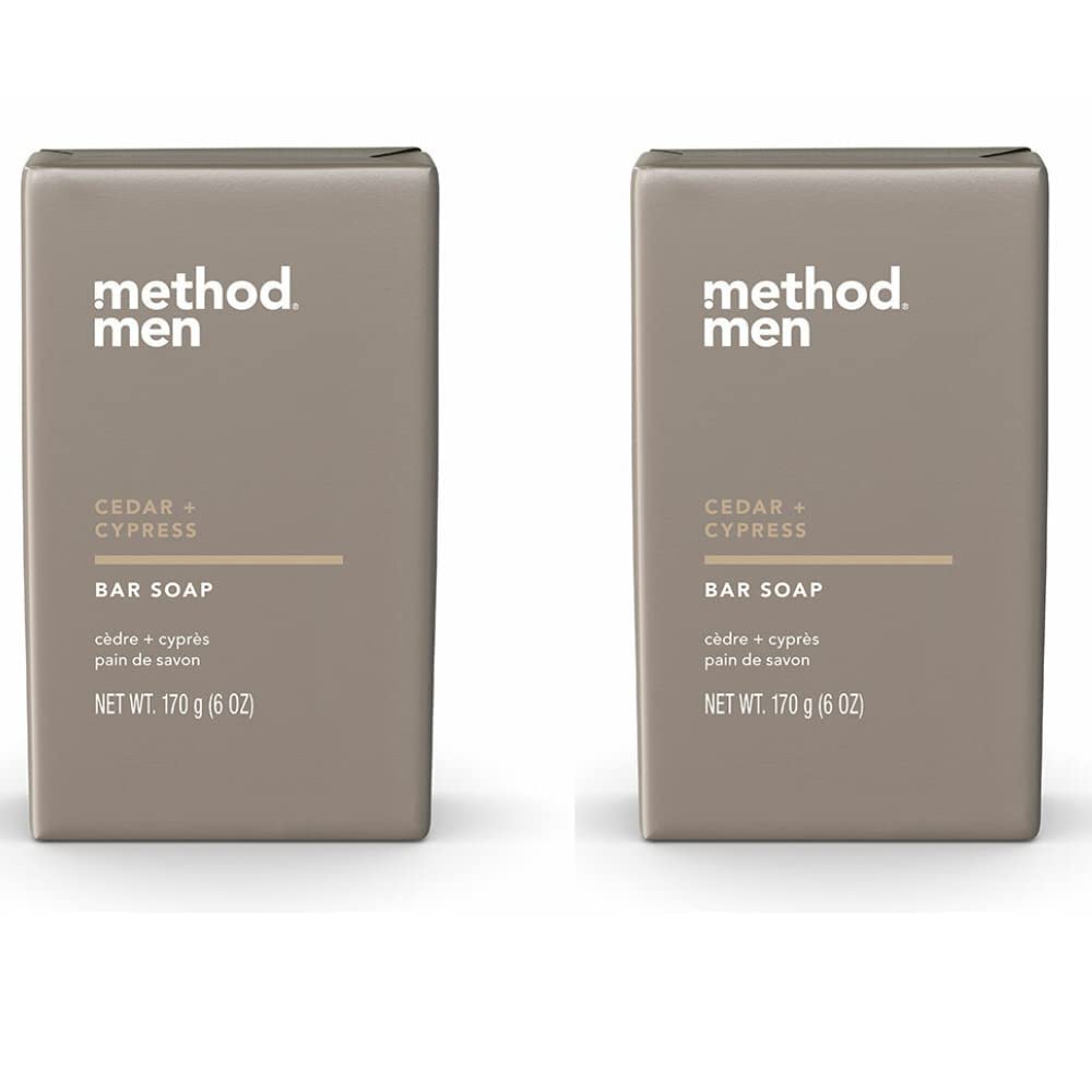 Method Men Bar Soap Cedar + Cypress 6 oz. (2 Pack) - Natural Cleansing ... Method Men Bar Soap Cedar + Cypress 6 oz. (2 Pack) - Natural Cleansing ...