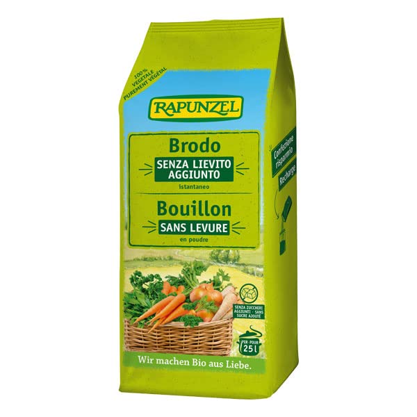 Rapunzel - Vegetable Broth Powder Yeast Free 500g - Sold by Unit | Buy ...