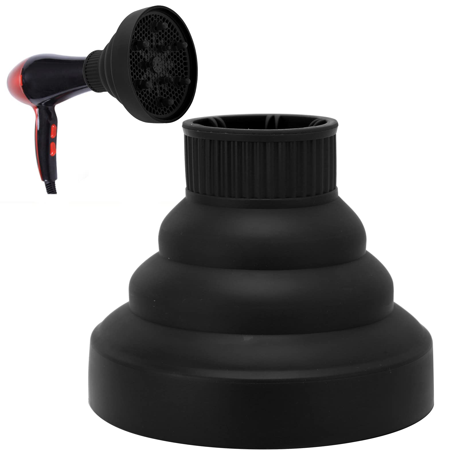 Curly Hair Diffuser Universal Collapsible Hair Dryer Attachment For Curly Hair Diffuser Universal Collapsible Hair Dryer Attachment For