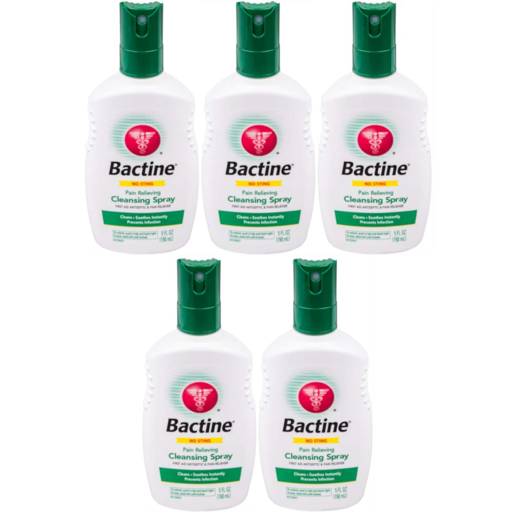 Bactine Max Pain Relieving Spray 5 oz (Pack of 5)