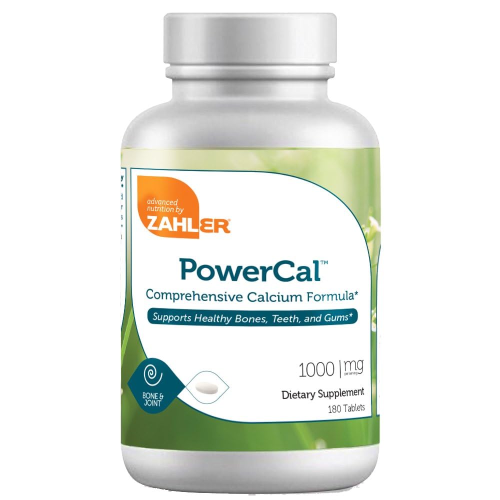 Zahler PowerCal 250mg 180 Tablets - Comprehensive Calcium Formula | Buy ...