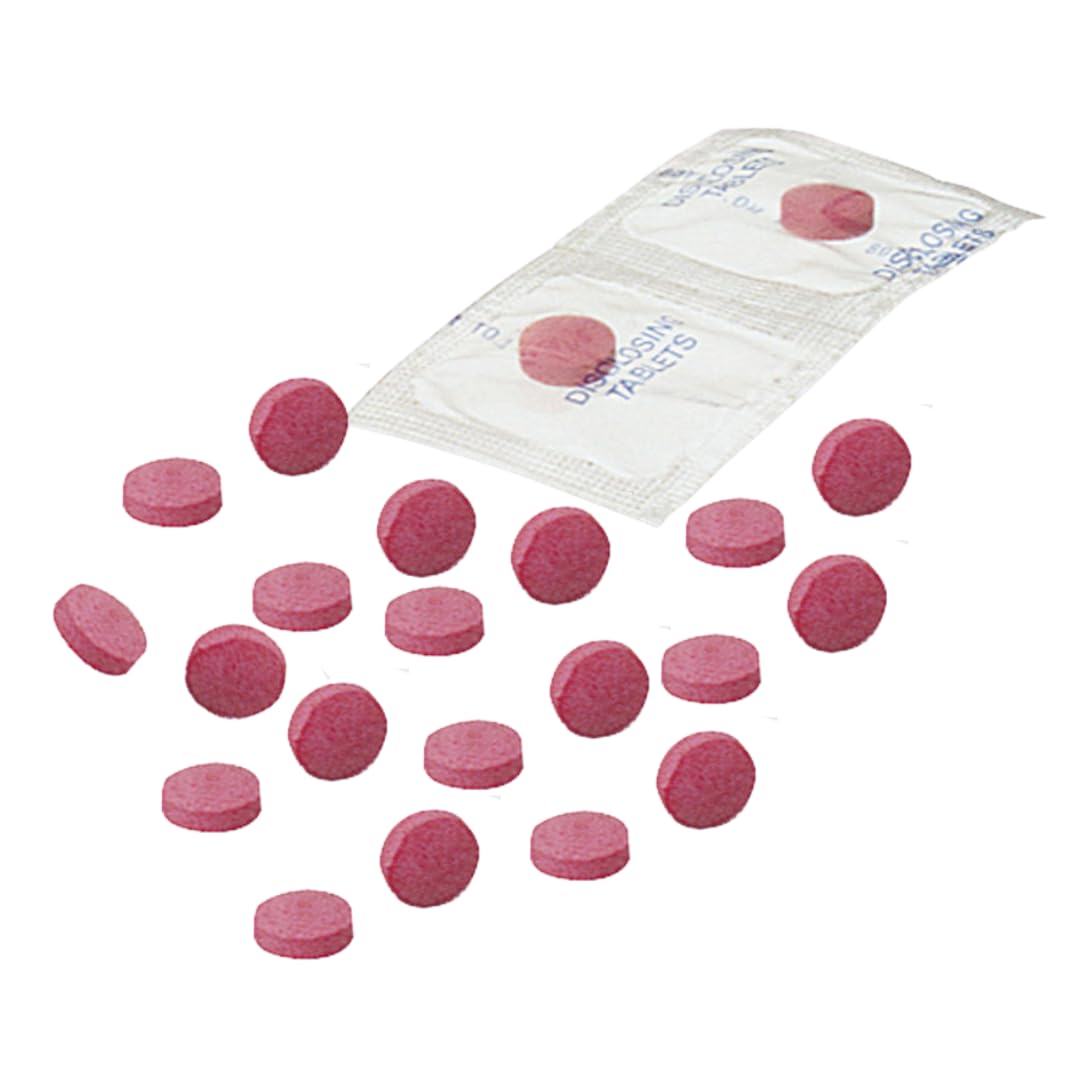 25 Non-Toxic Cherry Flavor Plaque Disclosing Tablets for Kids & Adults ...