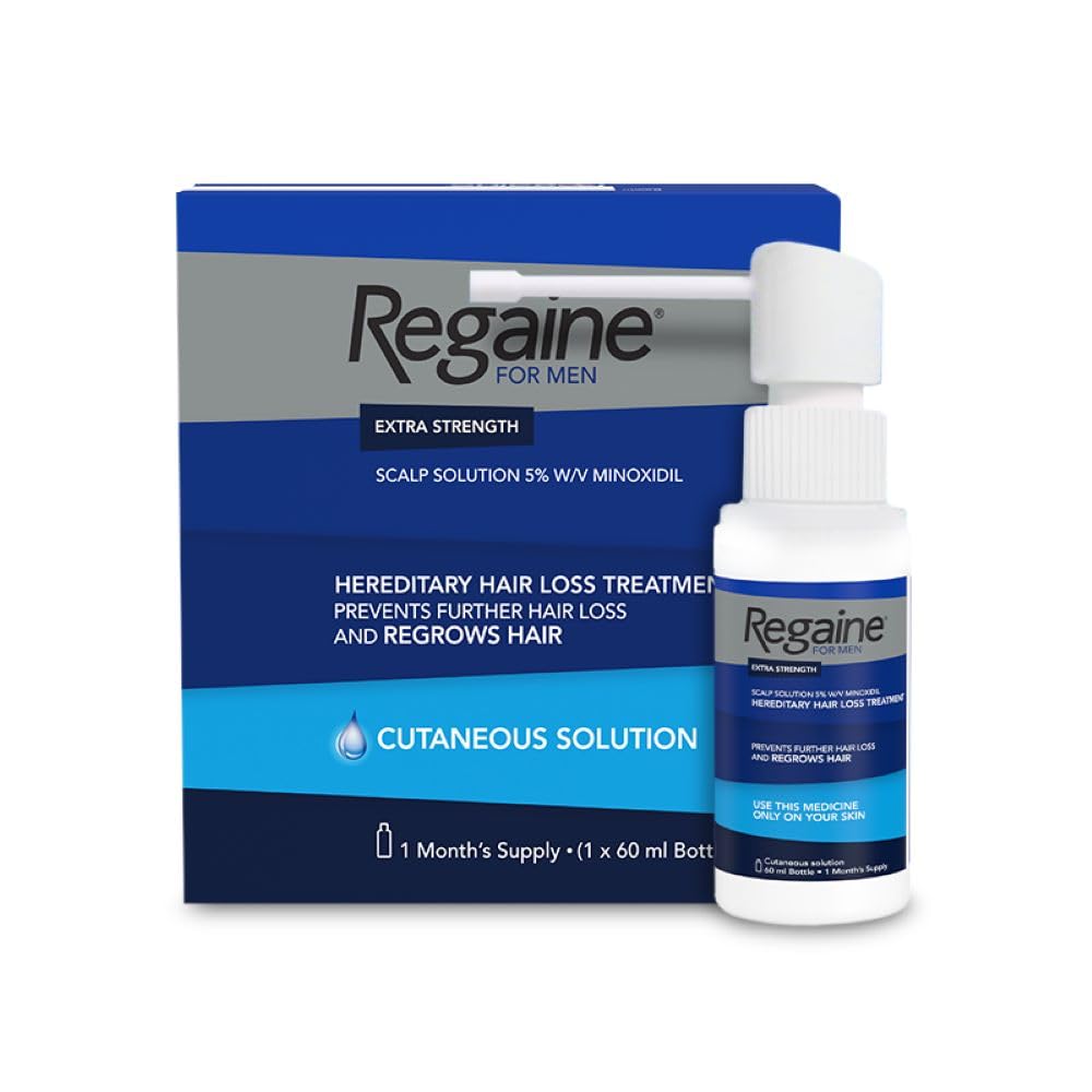 Regaine For Men Extra Strength Scalp Solution For Hair Regrowth 1x