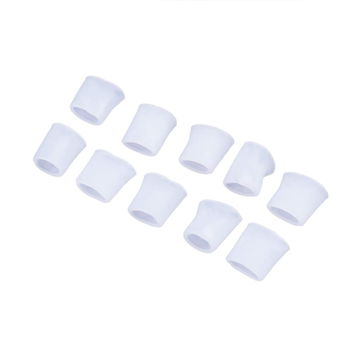 FOMIYES Toe Separator 5 Pairs of Gel Toe Protectors Silicone Corn Toe ...