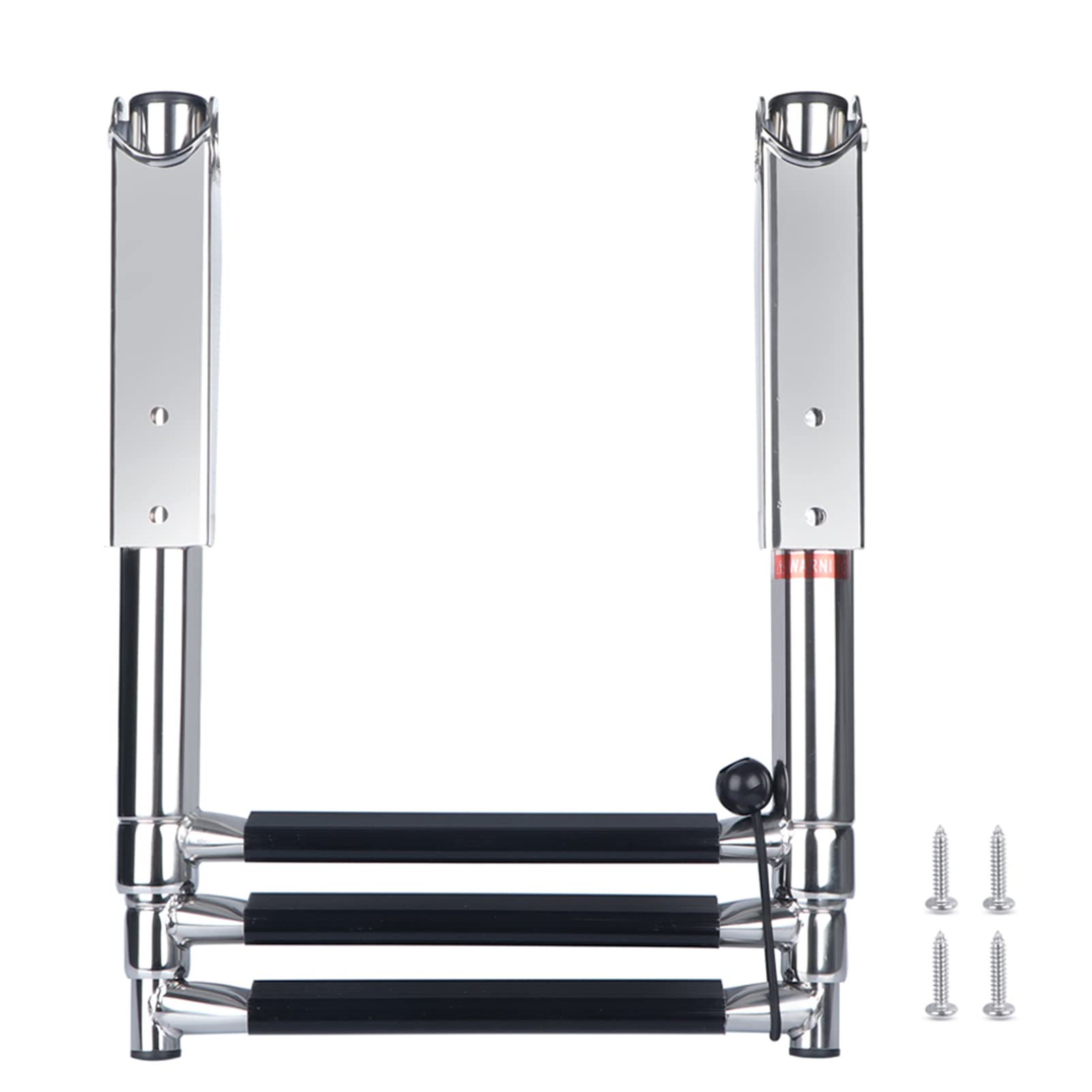 Xinkunmarine 3 Step Boat Ladder 304 Stainless Steel Folding Dive