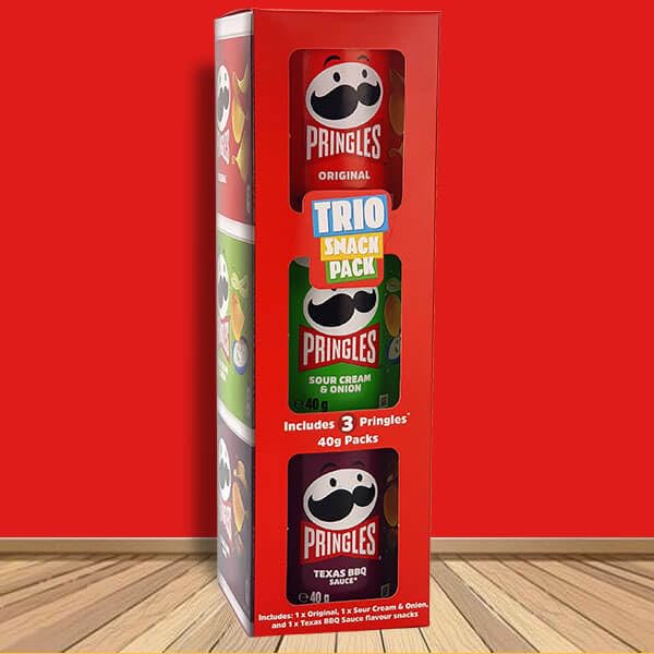 Pringles Trio Snack Pack - 3 x 40g Pack | Includes: 1 x Original 1 x ...