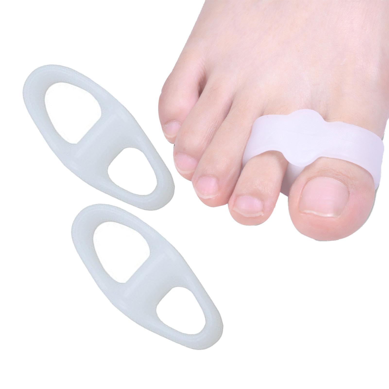 Silicone Toe Spacers - Portable Hammer Toe Corrector & Soft Foot ...