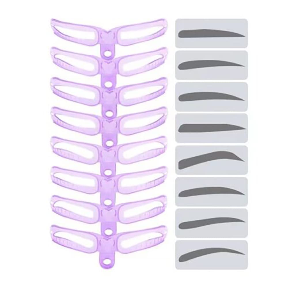 8 Types of Eyebrow Assist Handheld 3D Template - Reusable Makeup Tool for Women Beginners | Buy ...