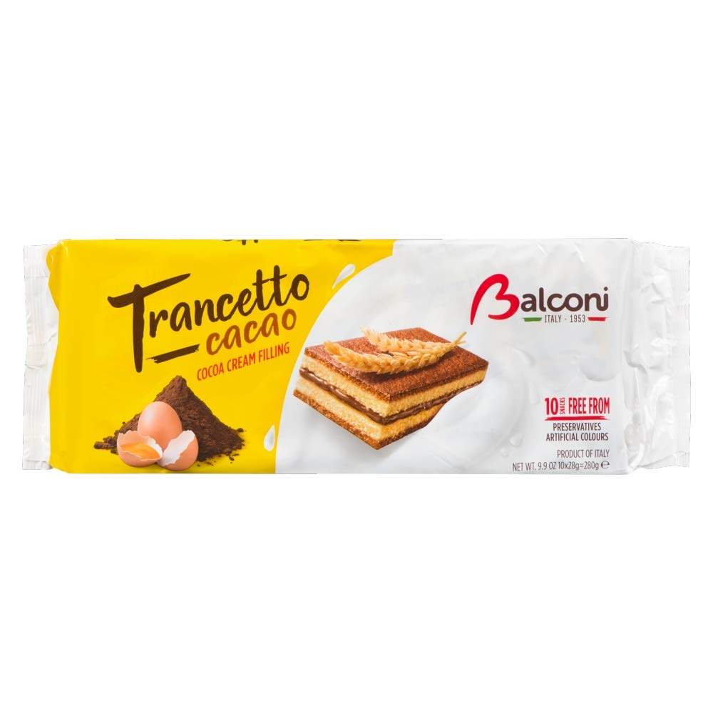 Buy Balconi Trancetto al Cacao 10stk - Delicious Italian Cocoa Snack ...
