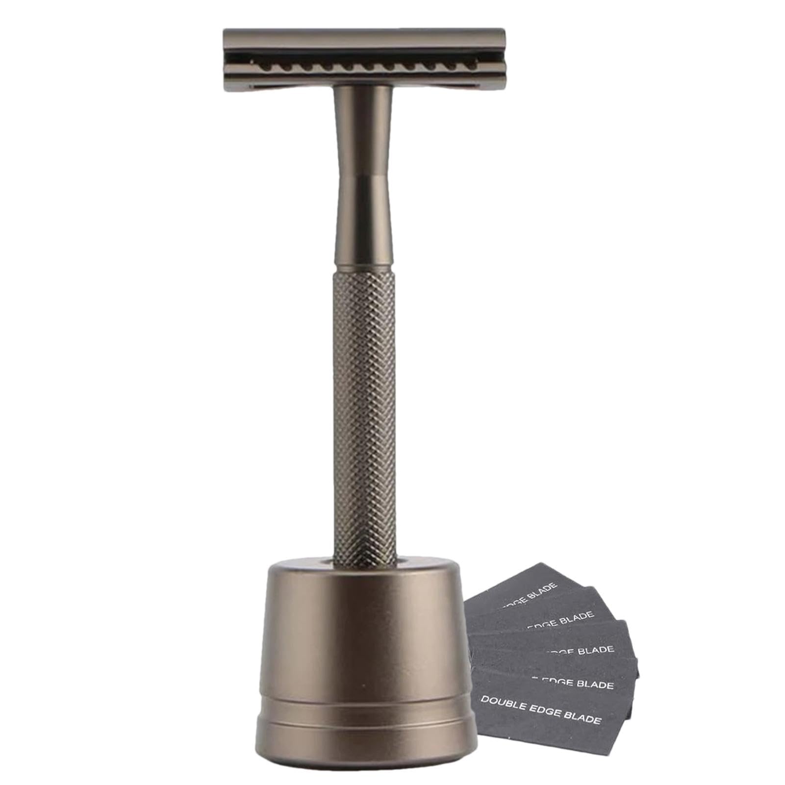 Safety Edge Razor for Men - Travel-Friendly Double Edge Metal Razor 14. ...