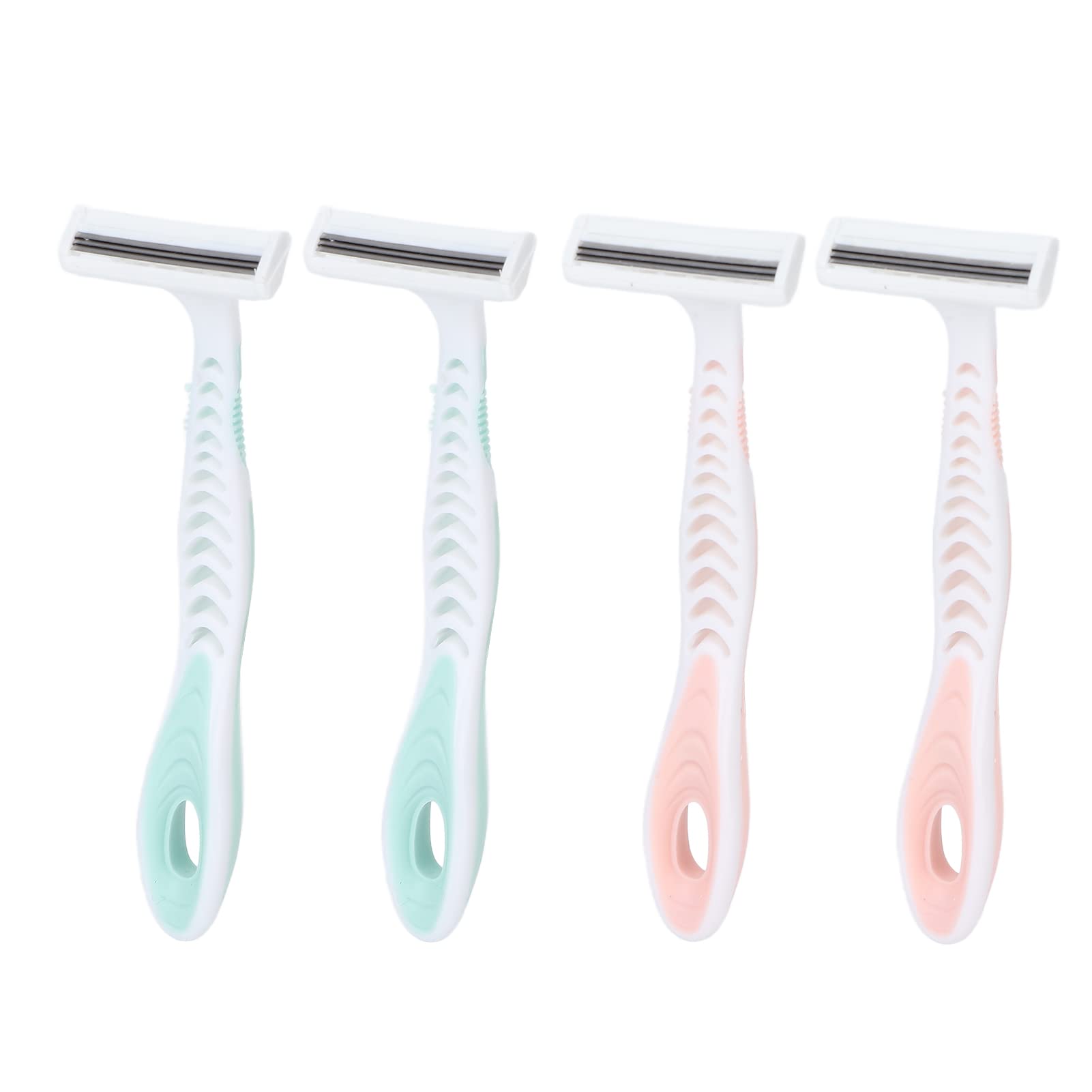 Buy Women's Portable Manual Razors - 4 Pack 3-Layer Stainless Steel Non ...