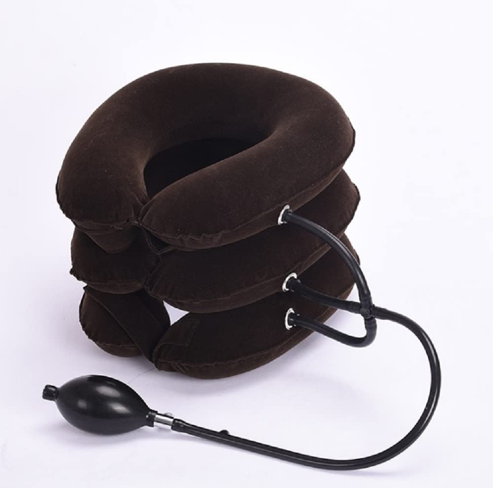 Houson Inflatable Neck Support Device - Neck Traction & Massage Collar ...