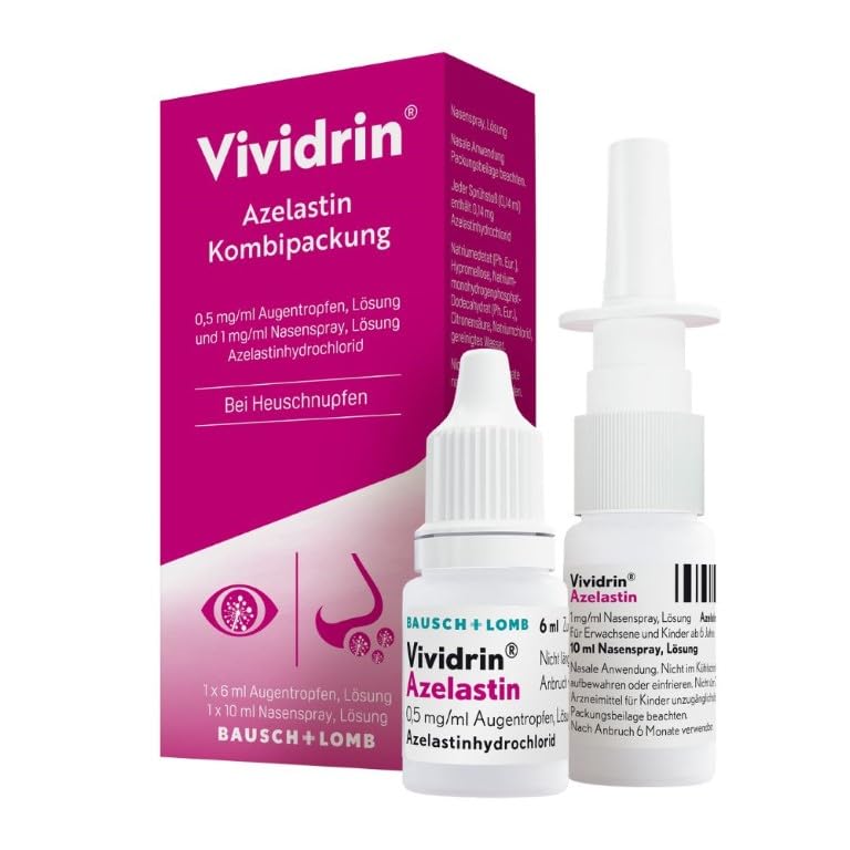 Vividrin Azelastine Eye Drops & Nasal Spray Combo Pack - 1 PC ...