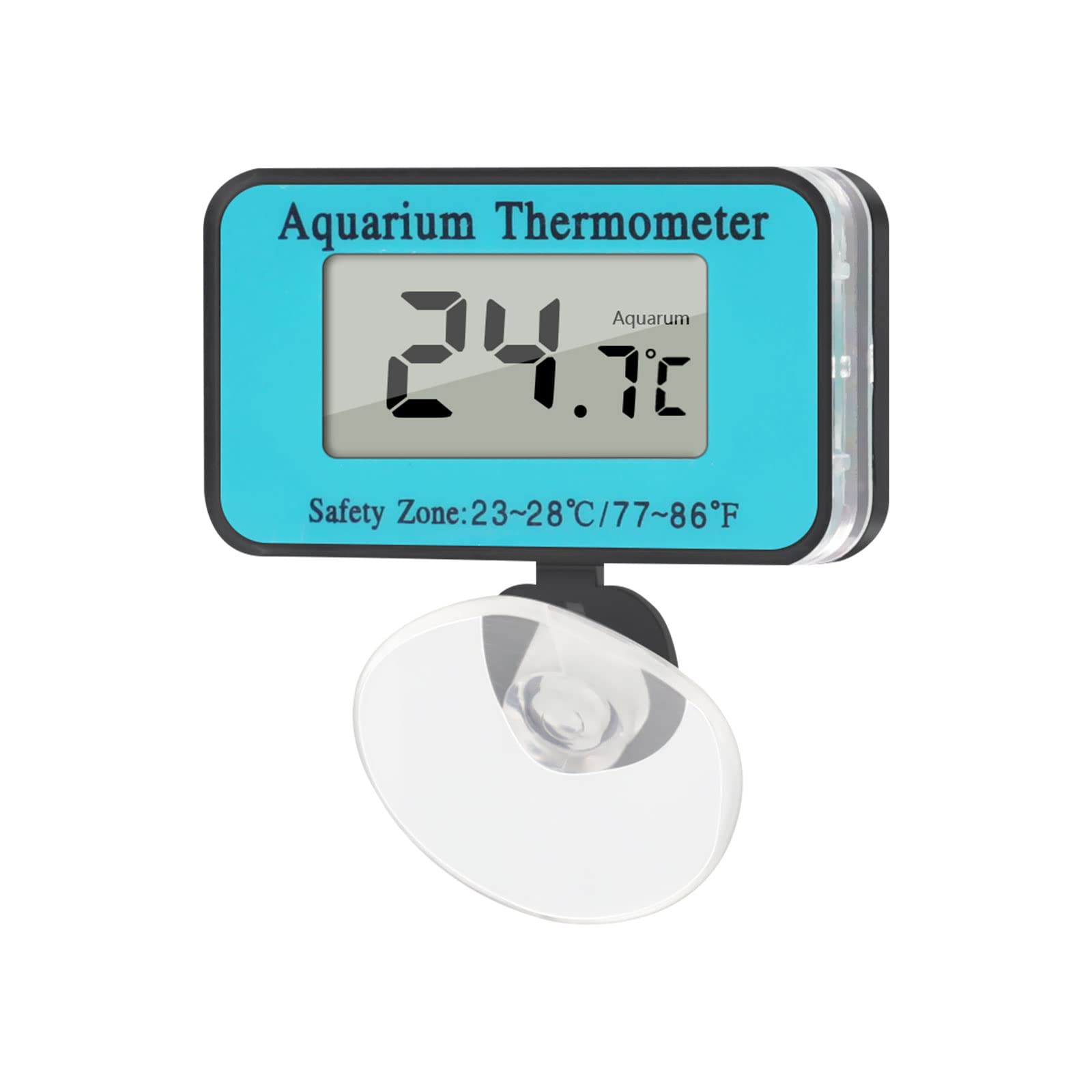DIFCUL Waterproof Aquarium Thermometer - Digital LCD for Freshwater ...