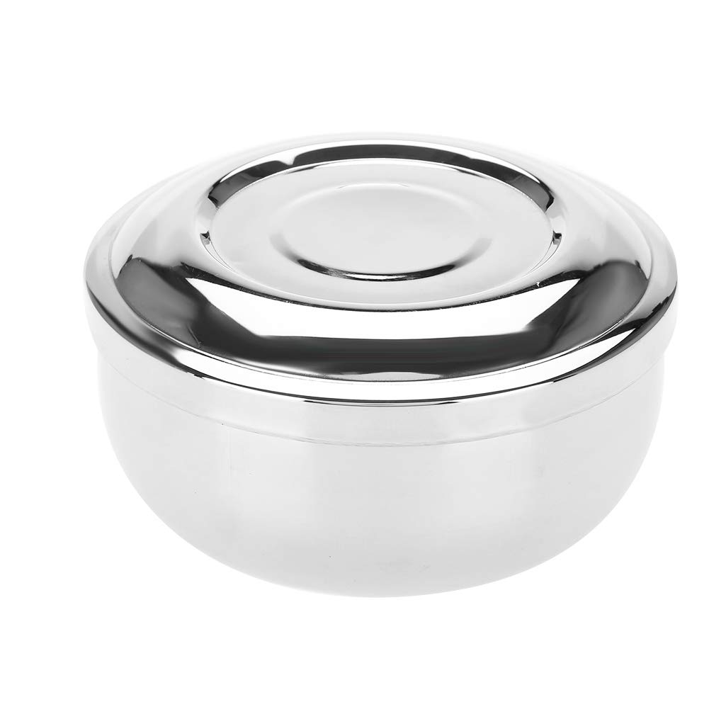 Premium Stainless Steel Razor Shell Shaving Bowl with Lid | Universal ...