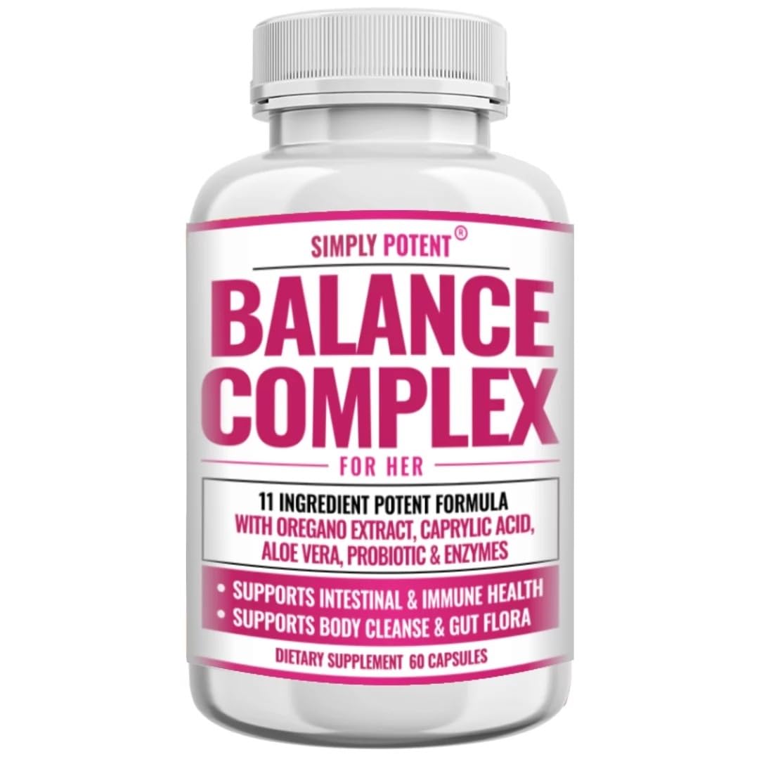 Balance Complex For Women Candida Cleanse And Vaginal Health Supplement Natural Formula With