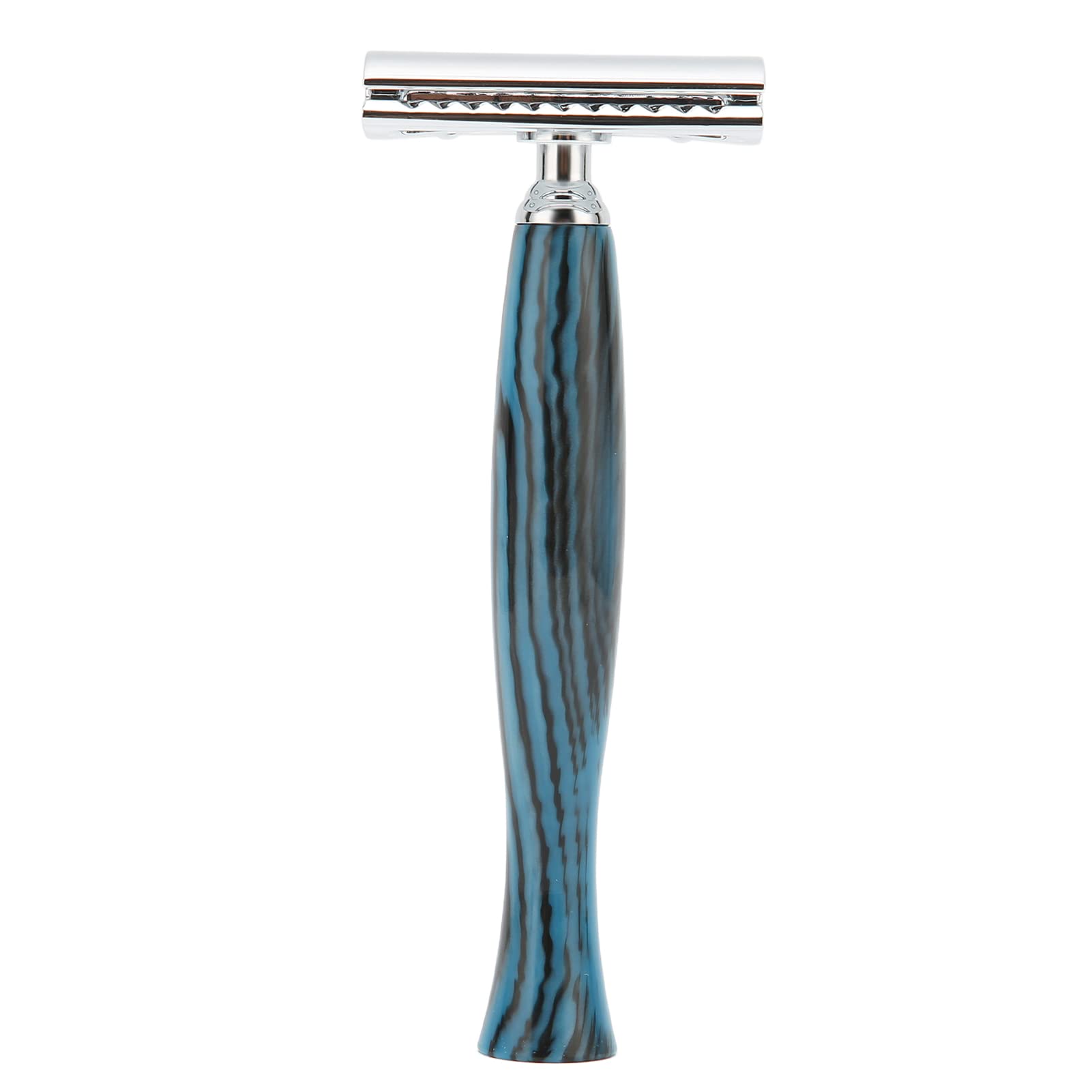 Manual Men's Razor - Blue Handle Double-Cut Zinc Alloy Razor for ...