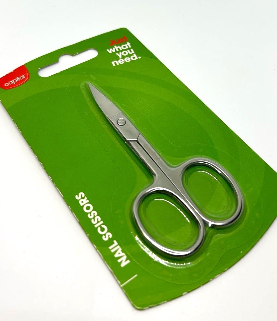 Nail Scissors | Professional Multi-Purpose Manicure Curved Blade ...
