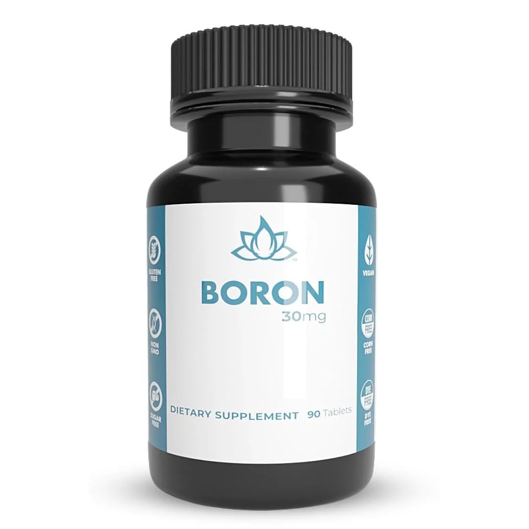 Boron 30mg Mineral Supplement - 90 Tablets | New World Health Brands | Essential Trace Minerals ...