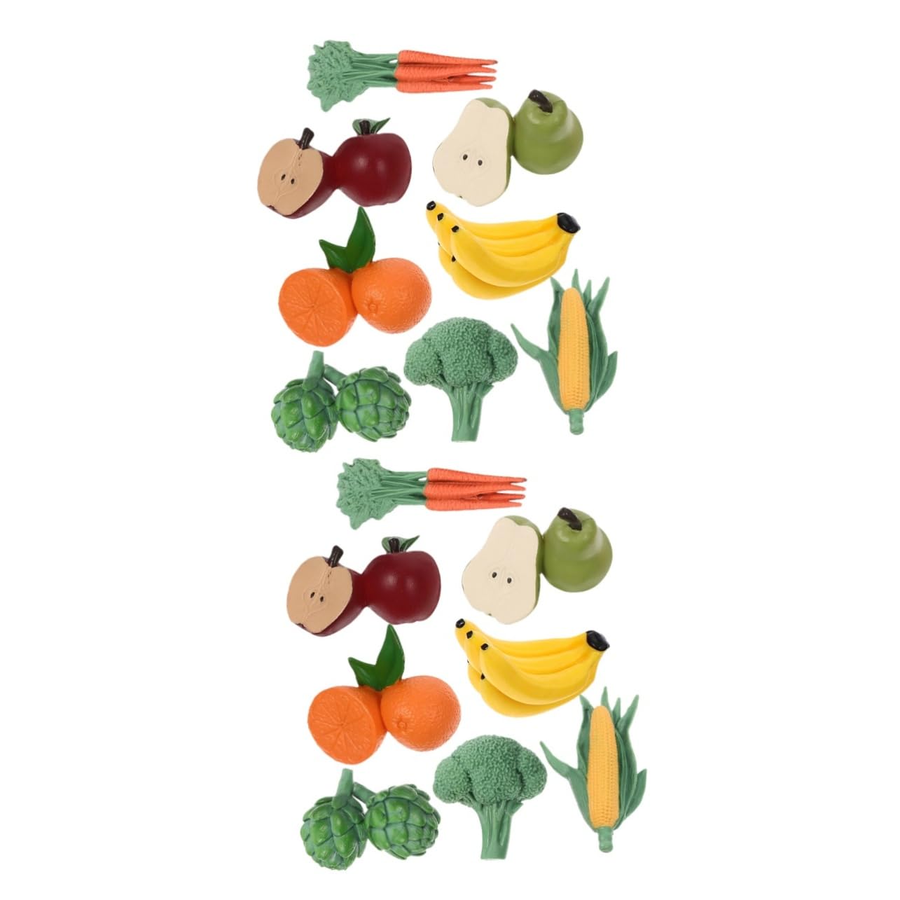 Zerodeko 2 Sets Simulated Fruits and Vegetables Lifelike Fruit Models ...