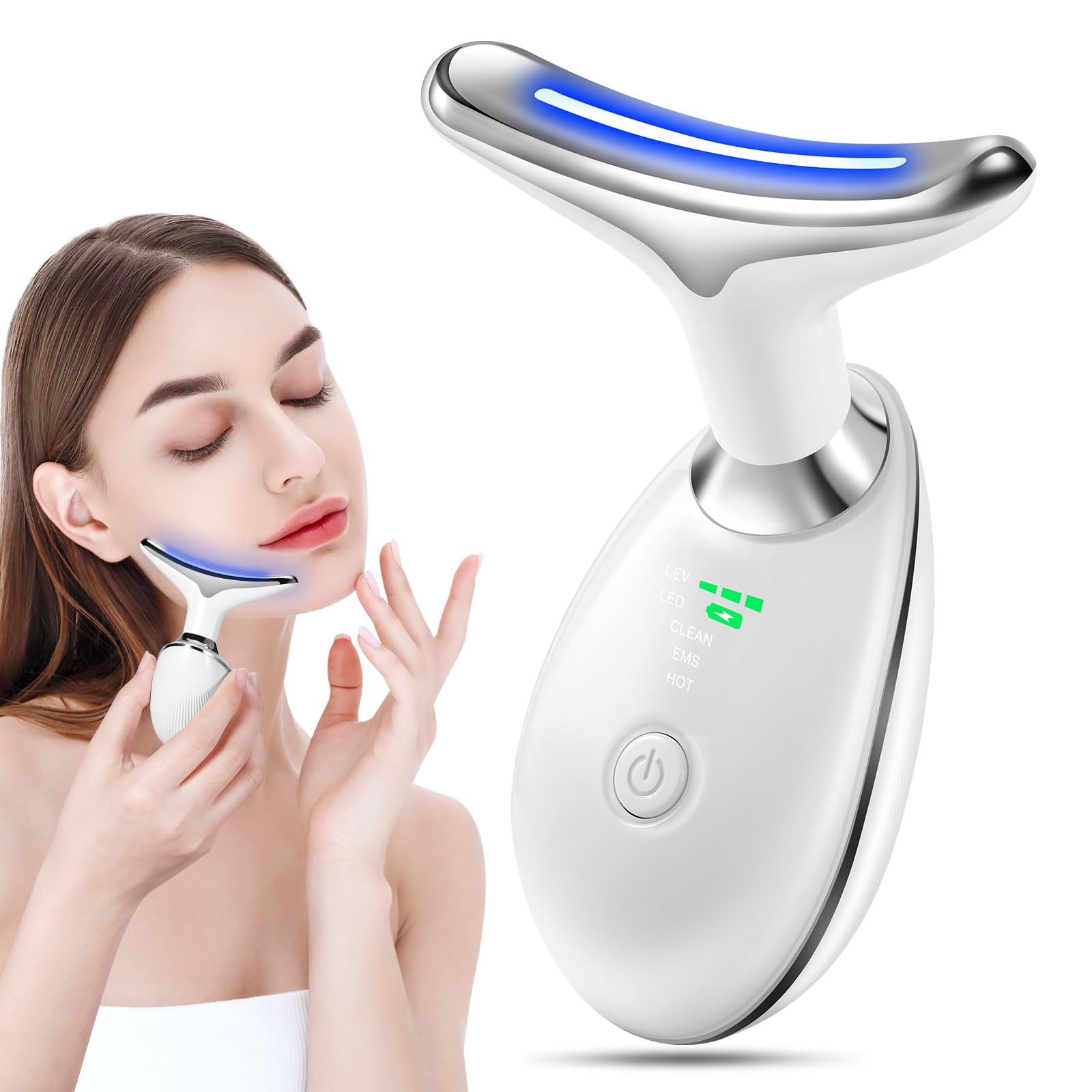 Facial Massage Device for Wrinkles | 3 Modes | 45 C Skin Tightening ...