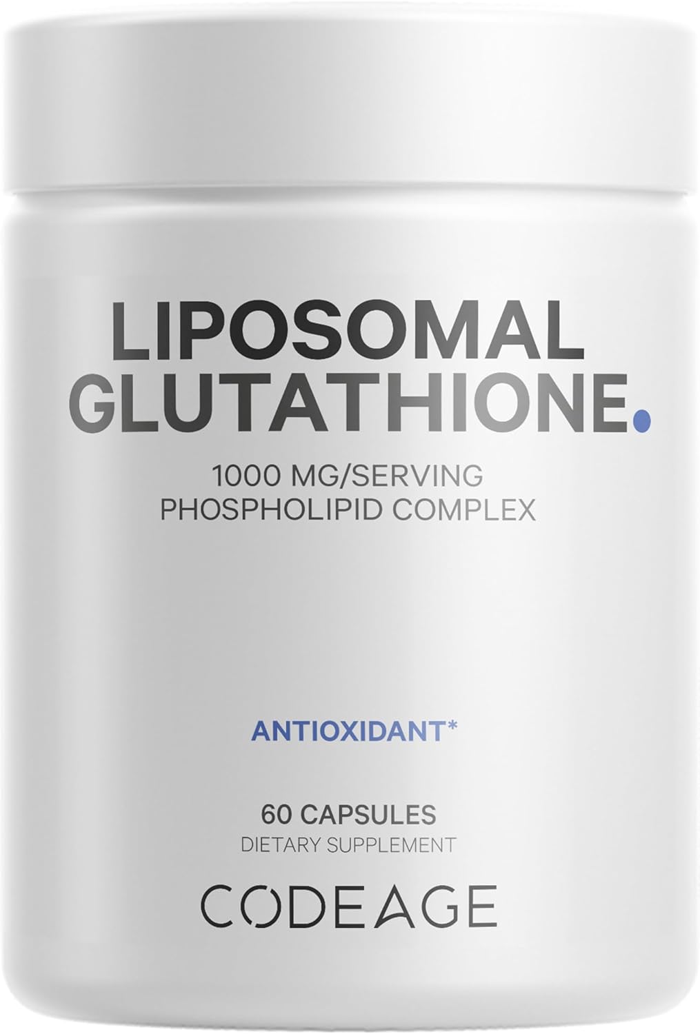 Codeage Liposomal Glutathione 1000mg Capsules - Antioxidant Complex ...
