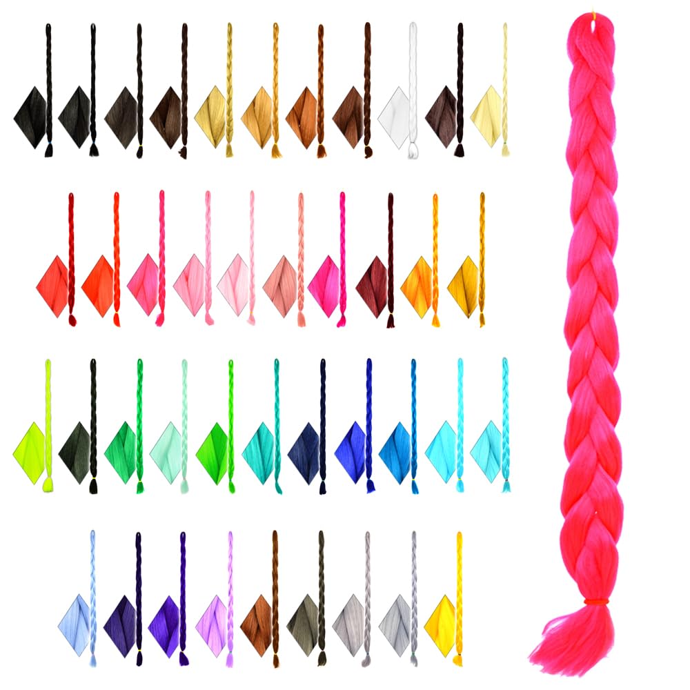 Mybraids Premium 2m Long 1-Colored Braid Hair - Perfect for Rasta ...