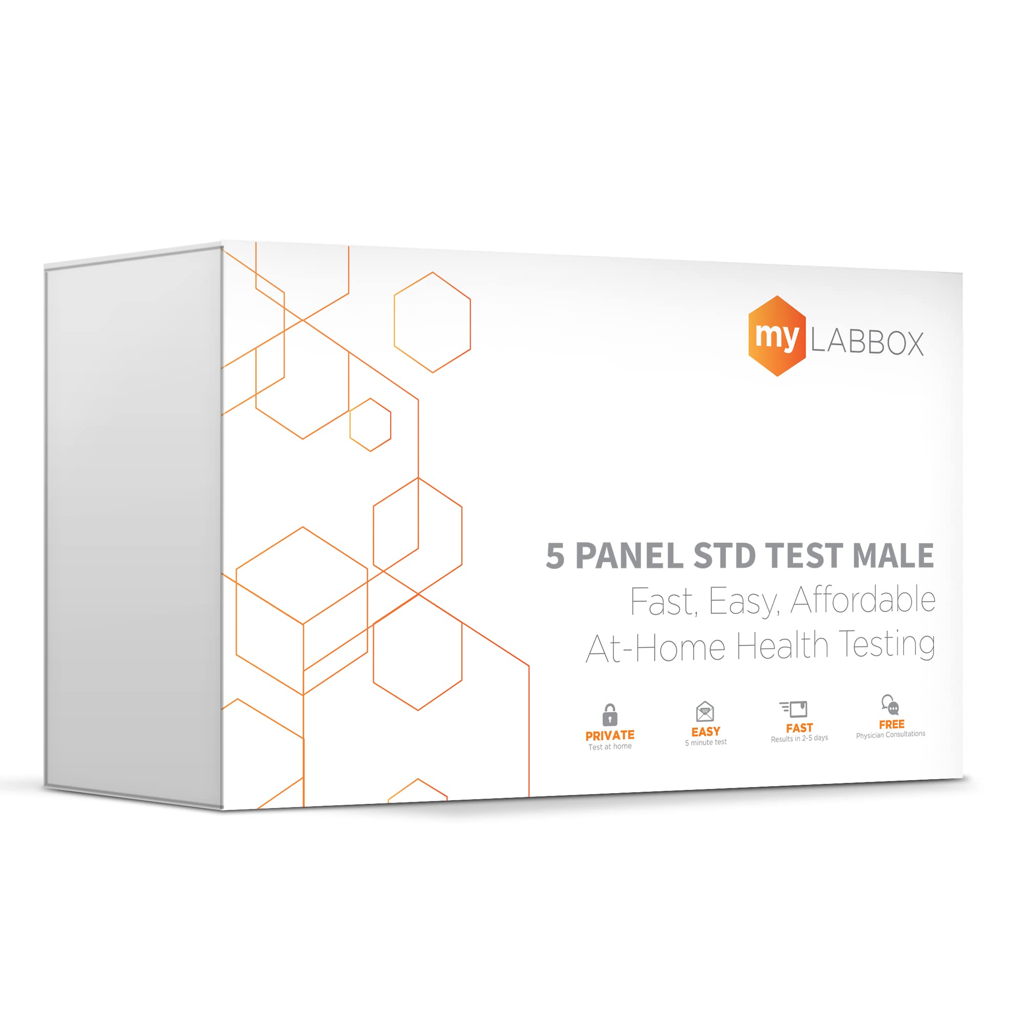 Mylab Box Home Std Test For Men Easy Kit For Hiv 1 And 2 Chlamydia