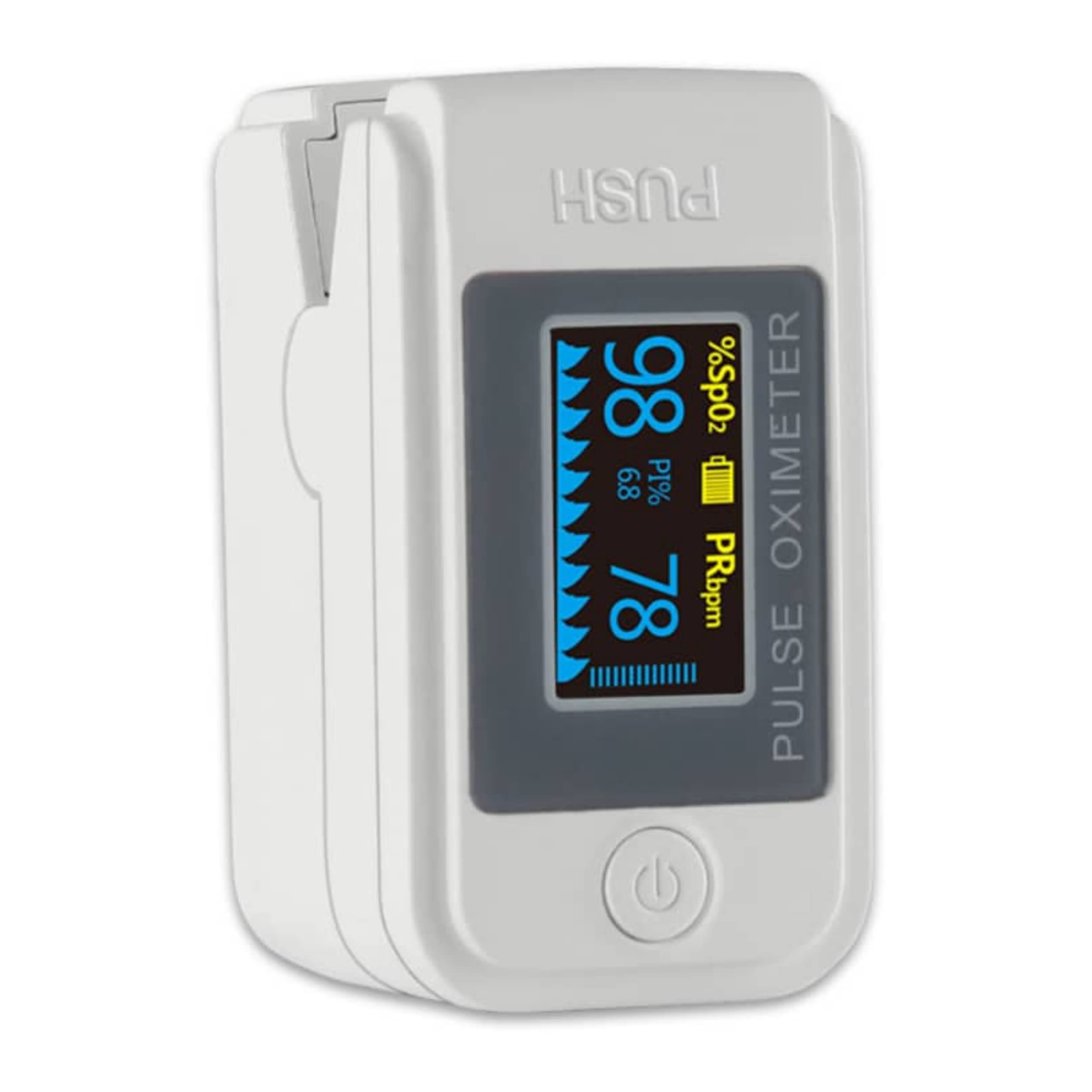 Fingertip Pulse Oximeter Batteries and Lanyard Included CE and FDA ...