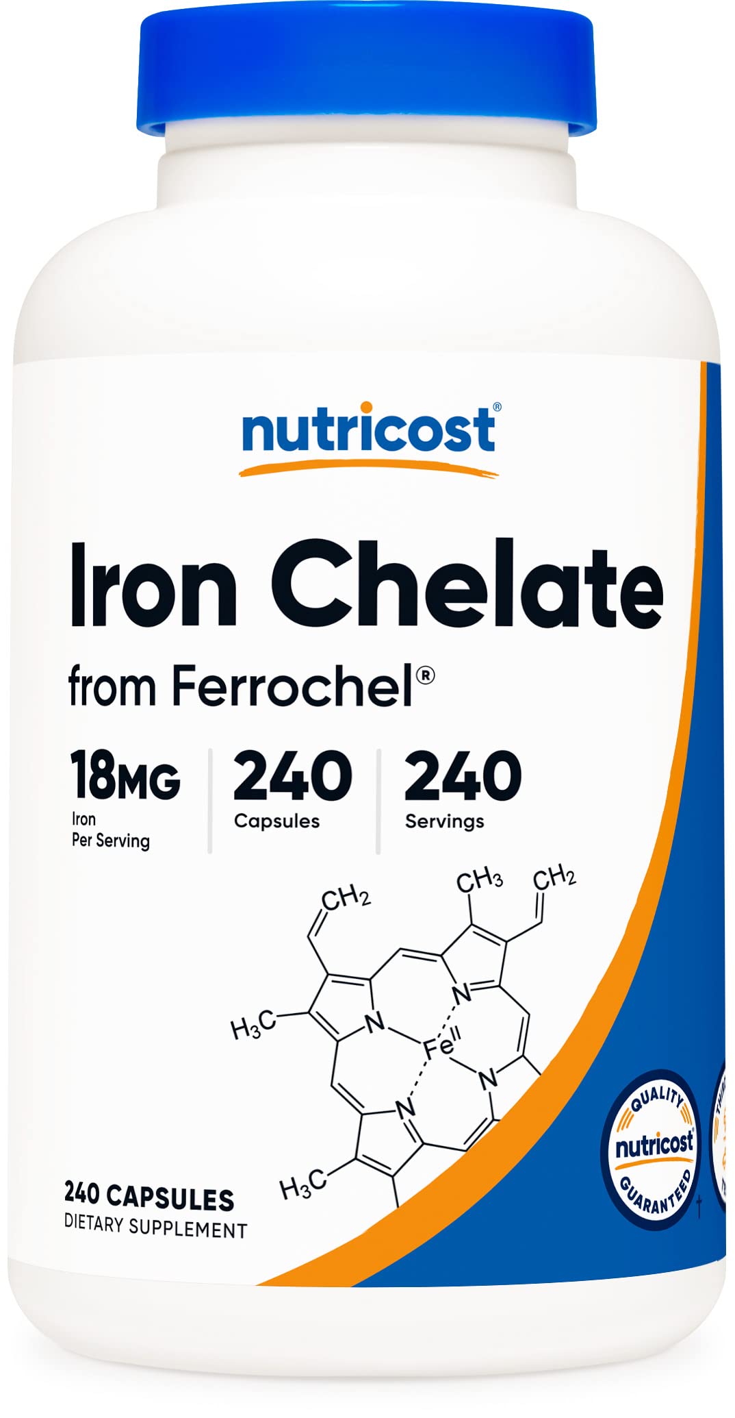 Nutricost Iron Supplement from Ferrochel Ferrous Bisglycinate Chelate ...