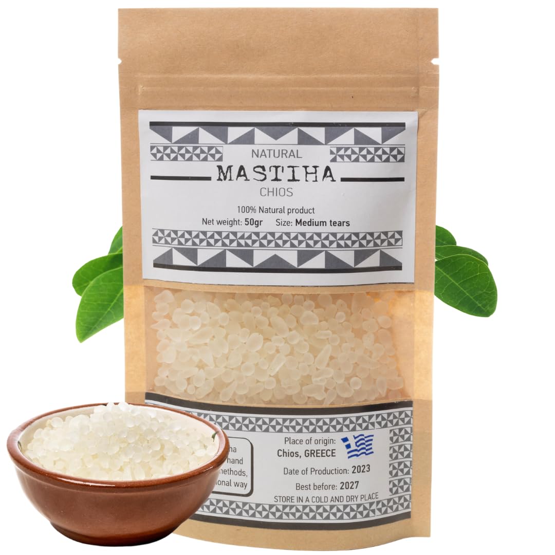 Pure Mastiha 50g 100% Greek Natural Mastiha Grains from Chios ...