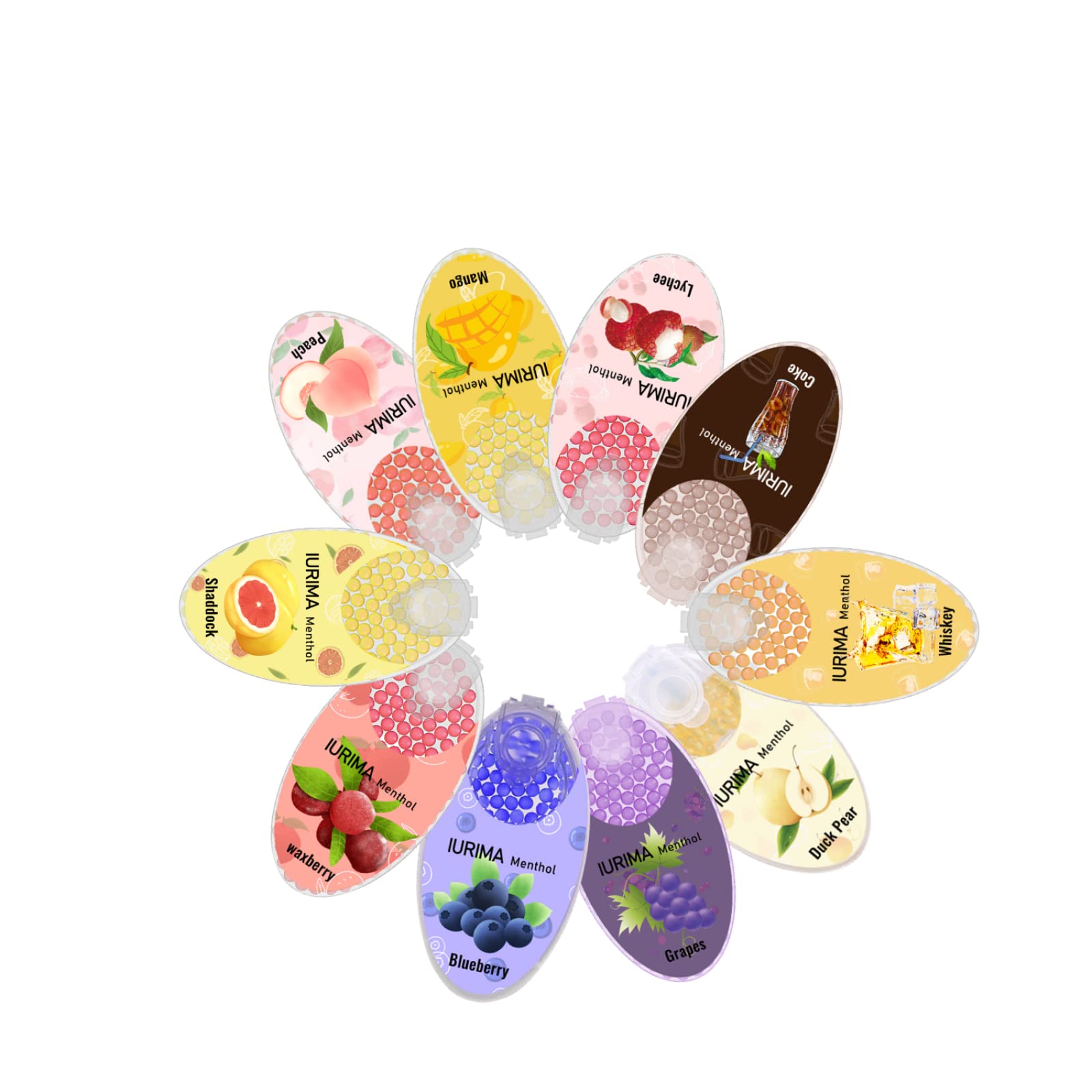 10 Boxes of 1000 Cigarette Balls Menthol Filter Shredded Balls Small ...
