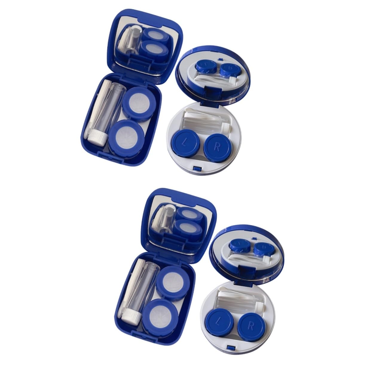 Gatuida Colored Contact Lenses Case - 4-Piece Pearl Holder & Carrier ...